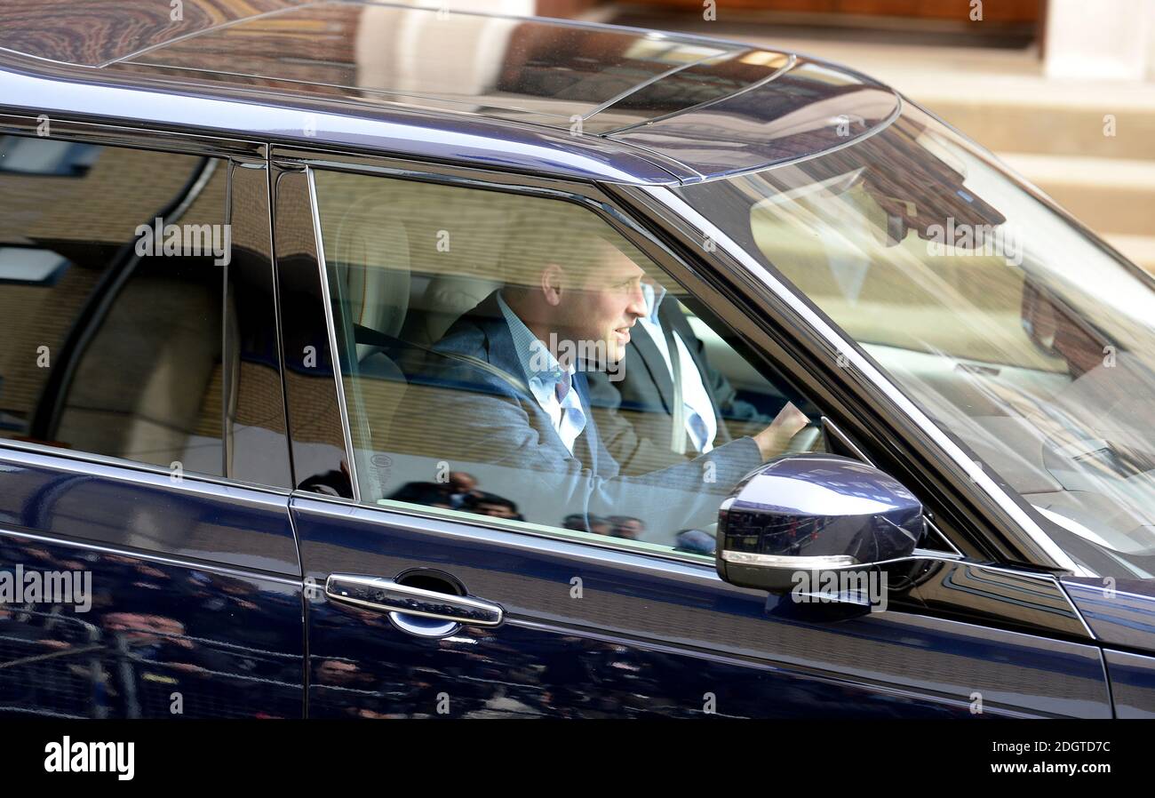 The Duke of Cambridge leaves the Lindo Wing at St Mary's Hospital in ...