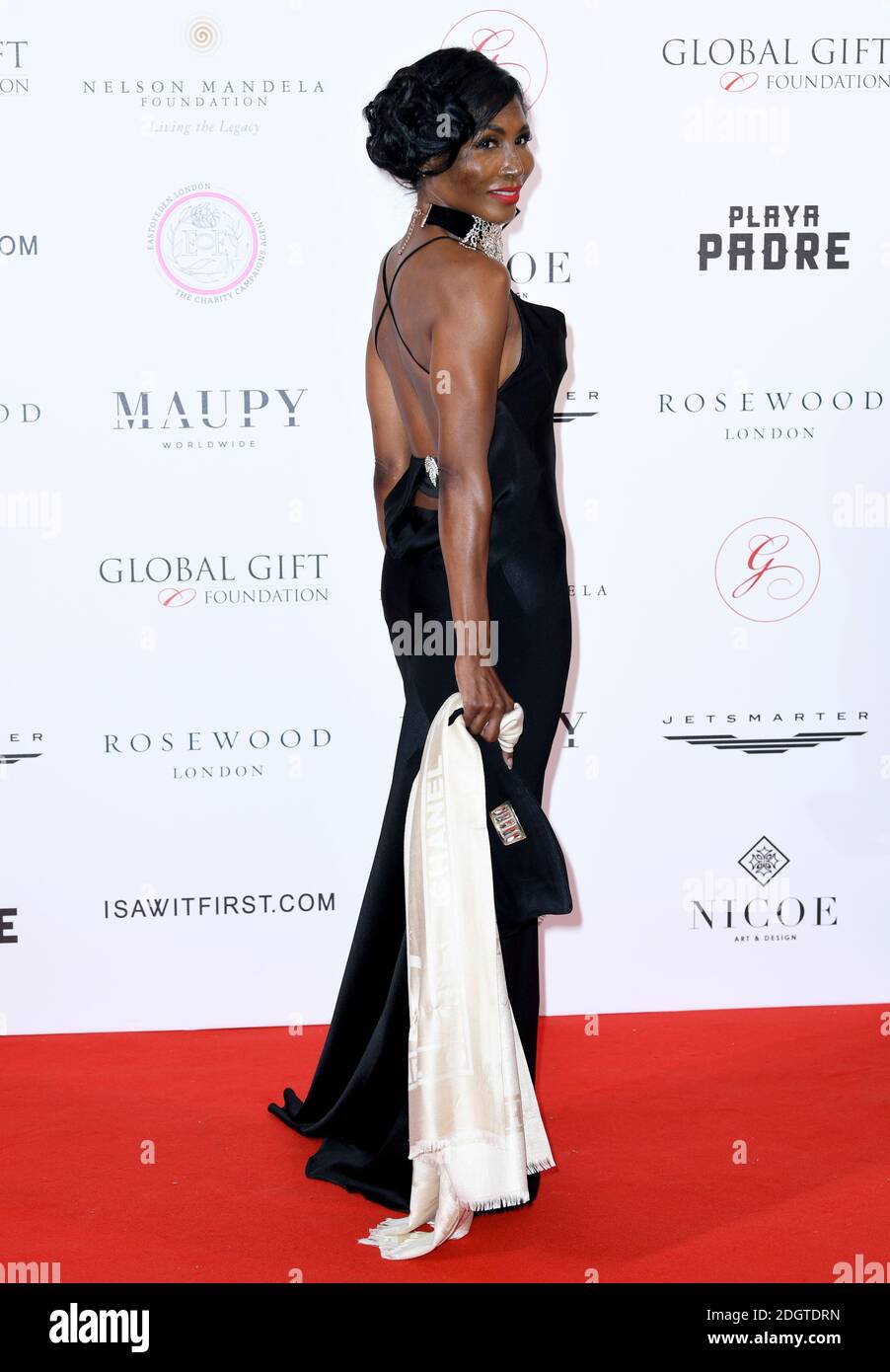 Sinitta attending the Nelson Mandela Global Gift Gala, at the Rosewood ...
