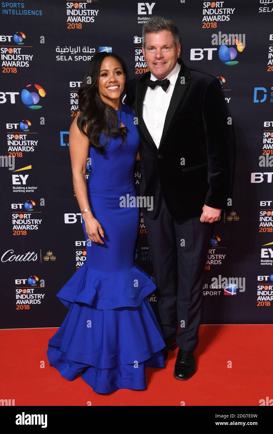 Alex Scott and Mark Durden-Smith attending the BT Sport Industry Awards ...