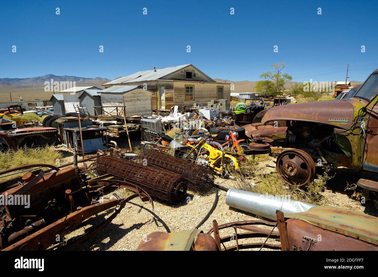 Darwin Mining Community, California, USA Stock Photo - Alamy