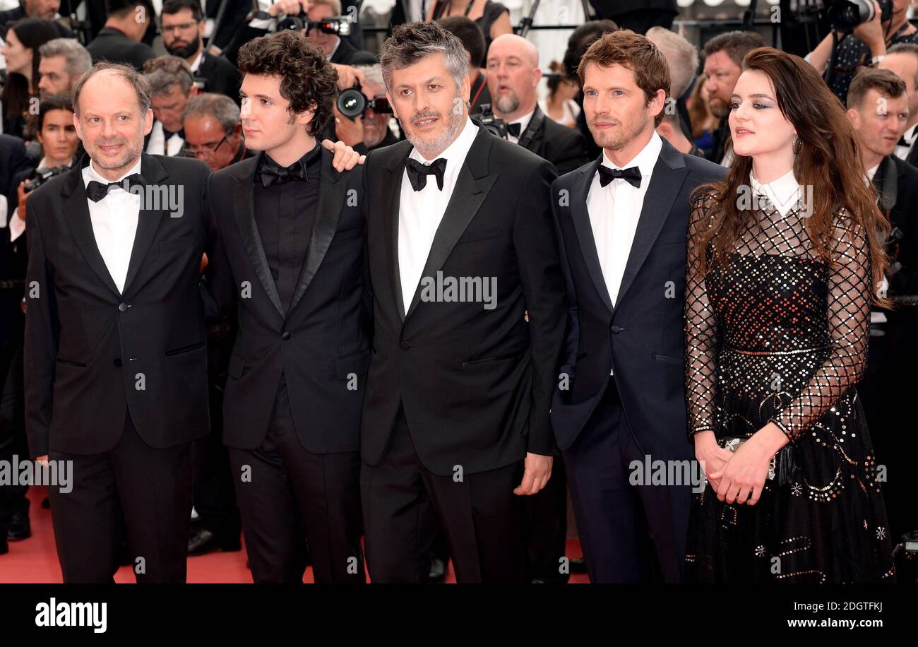 Cast and crew from the film (left-right) Denis Podalydes, Vincent ...