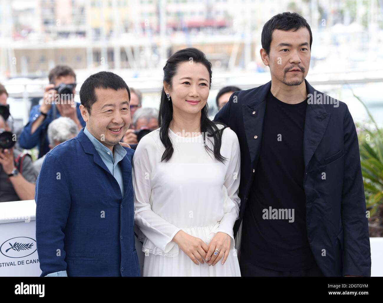 Jia Zhang-Ke, Tao Zha and Liao Fan attending the Ash Is Purist White ...