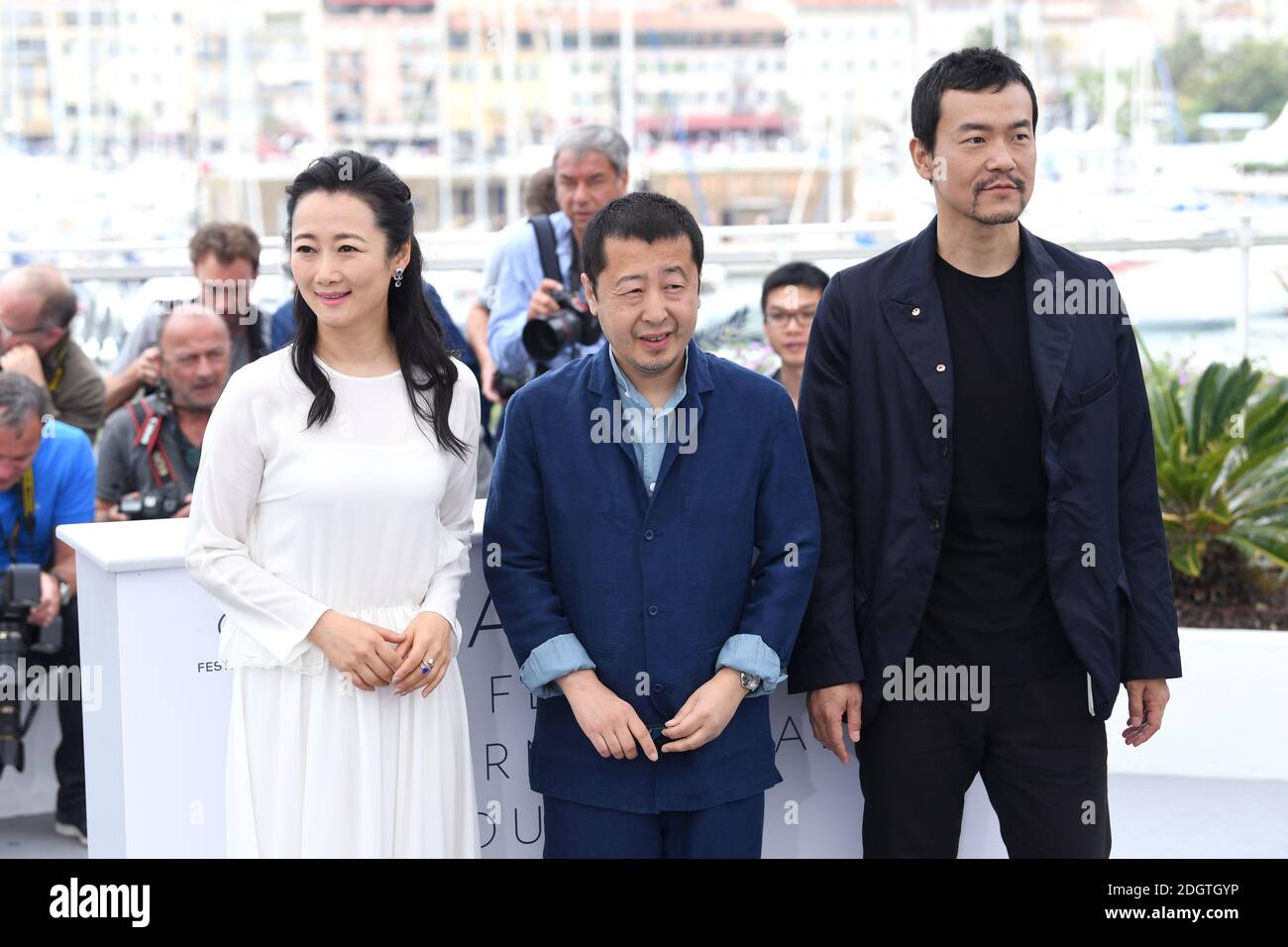 Jia Zhang-Ke, Tao Zha and Liao Fan attending the Ash Is Purist White ...