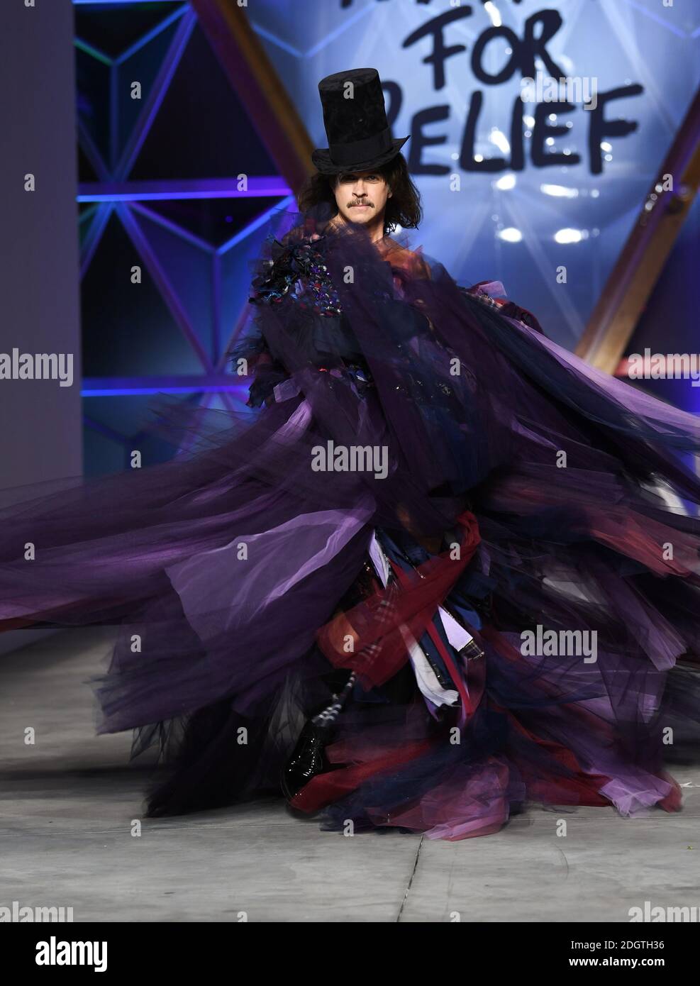 Casey Spooner at the Fashion For Relief Catwalk Show, part of the 71st ...