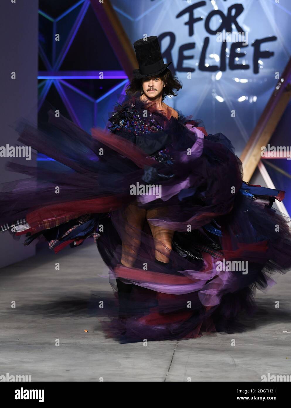 Casey Spooner at the Fashion For Relief Catwalk Show, part of the 71st ...