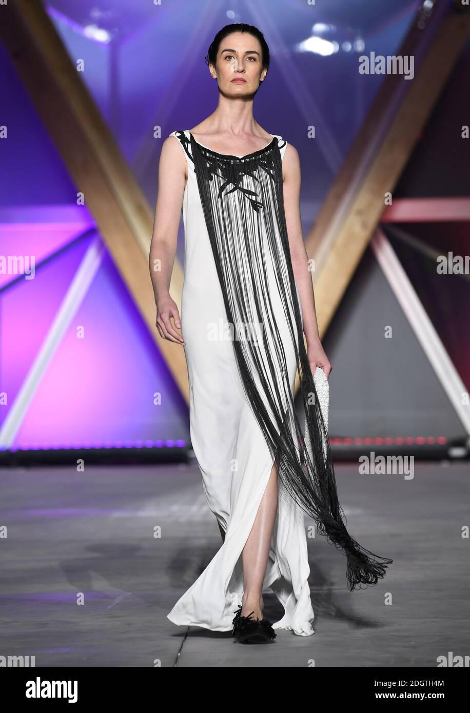 Erin O'Connor models at the Fashion For Relief Catwalk Show, part of ...