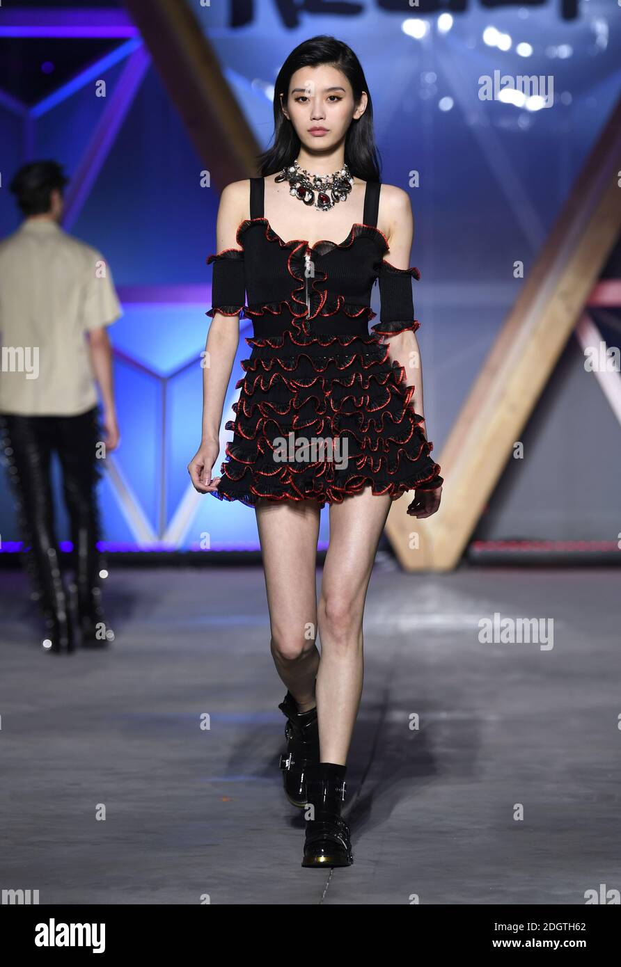 Ming Xi models at the Fashion For Relief Catwalk Show, part of the 71st ...
