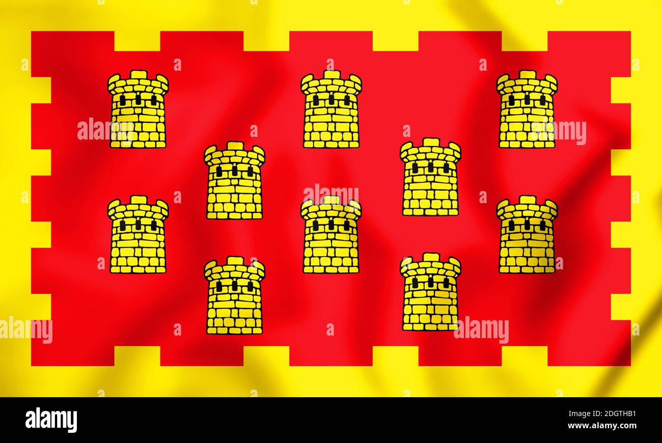 3D Flag of Greater Manchester, England. 3D Illustration Stock Photo - Alamy
