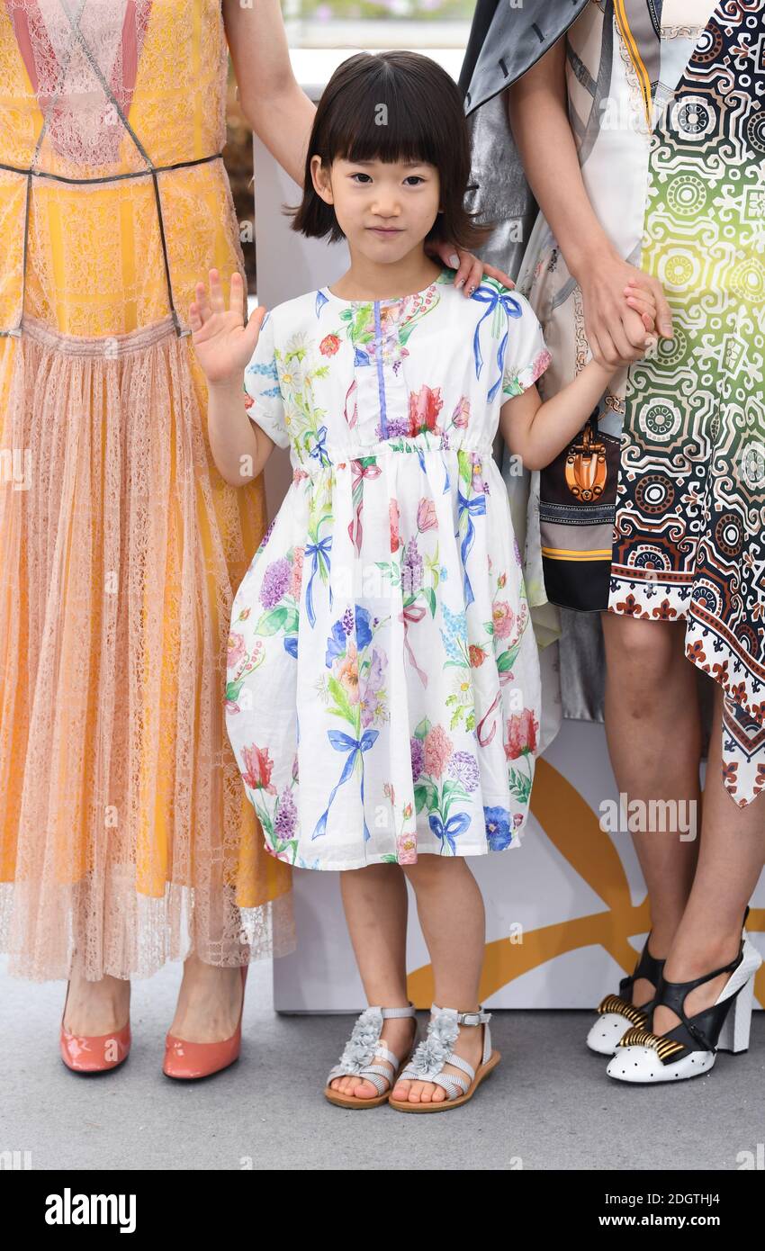 Miyu Sasaki attending the photocall for Shoplifters at the Palais De Festival, part of the 71st ...