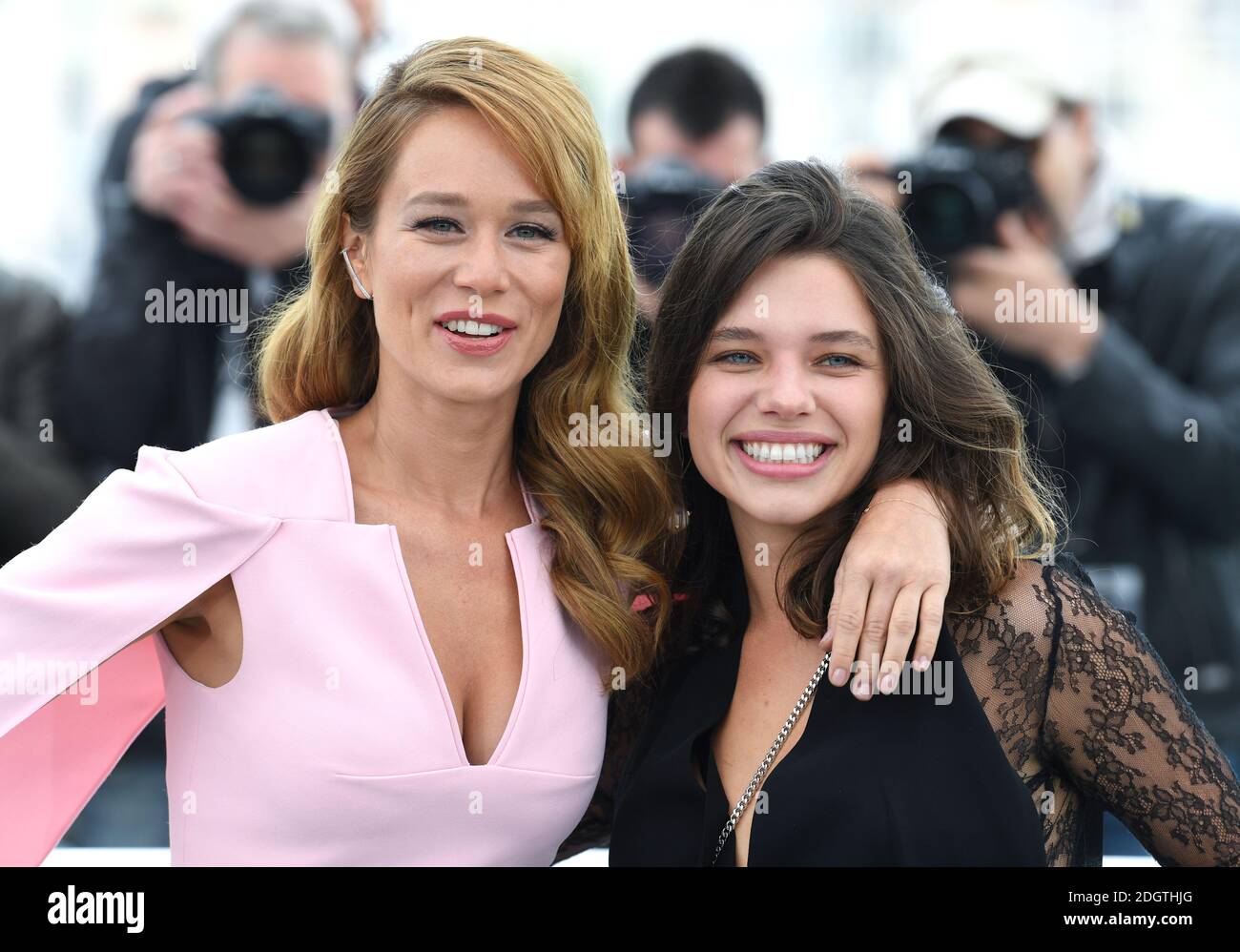 Mariana Ximenes (L) and Bruna Linzmeyer attending the photocall for The ...
