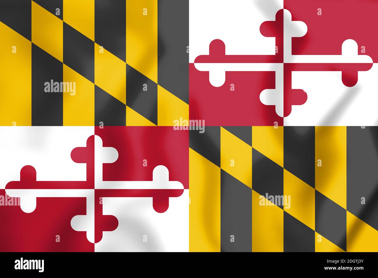 Maryland state waving flag realistic hi-res stock photography and ...