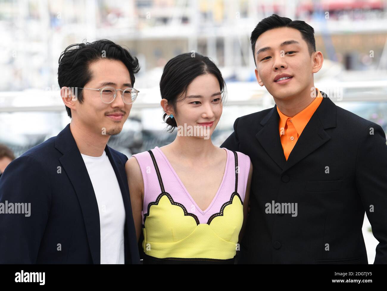 Steven Yeun, Jong-seo Jeon and Ah-in Yoo attending the Burning ...