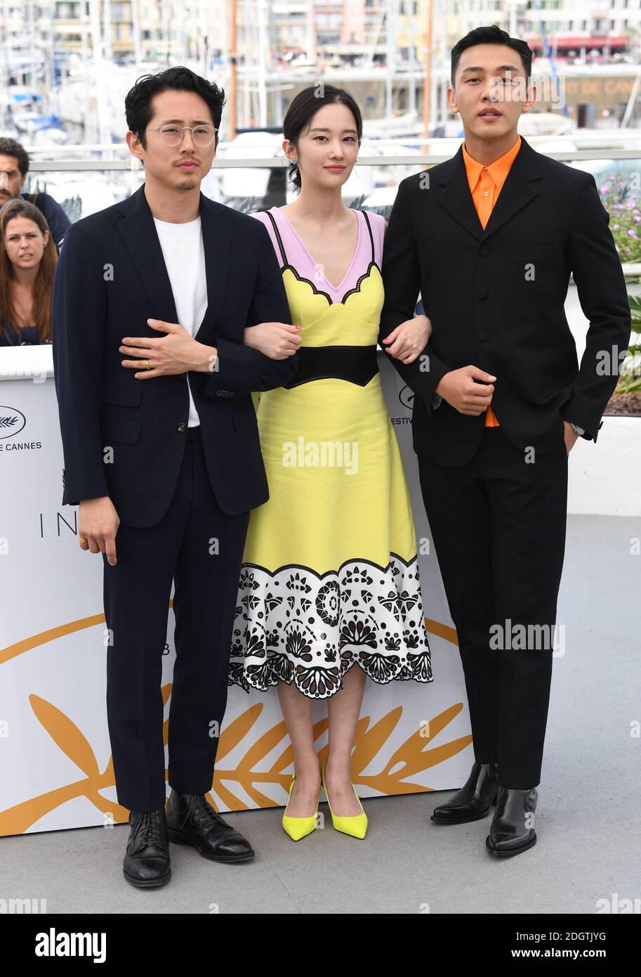 Steven Yeun, Jong-seo Jeon and Ah-in Yoo attending the Burning ...