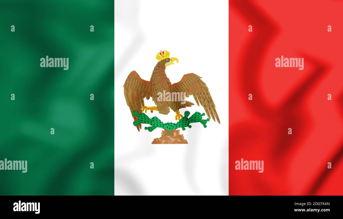 Mexico flag 1821 hi-res stock photography and images - Alamy