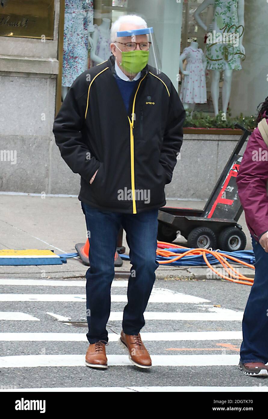 December 08, 2020 Steve Martin shooting on location for Only Murders In ...