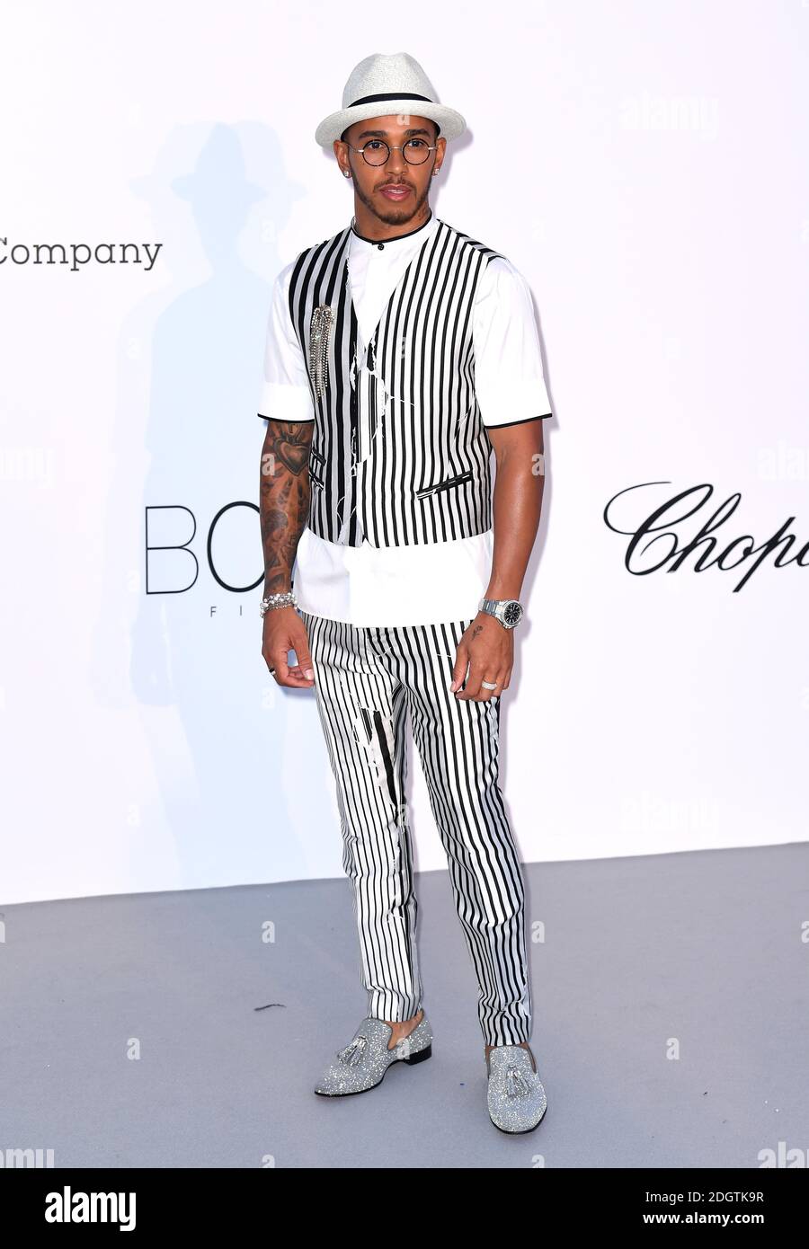 Lewis Hamilton attending the 25th amFAR Gala held at the Hotel du Cap ...