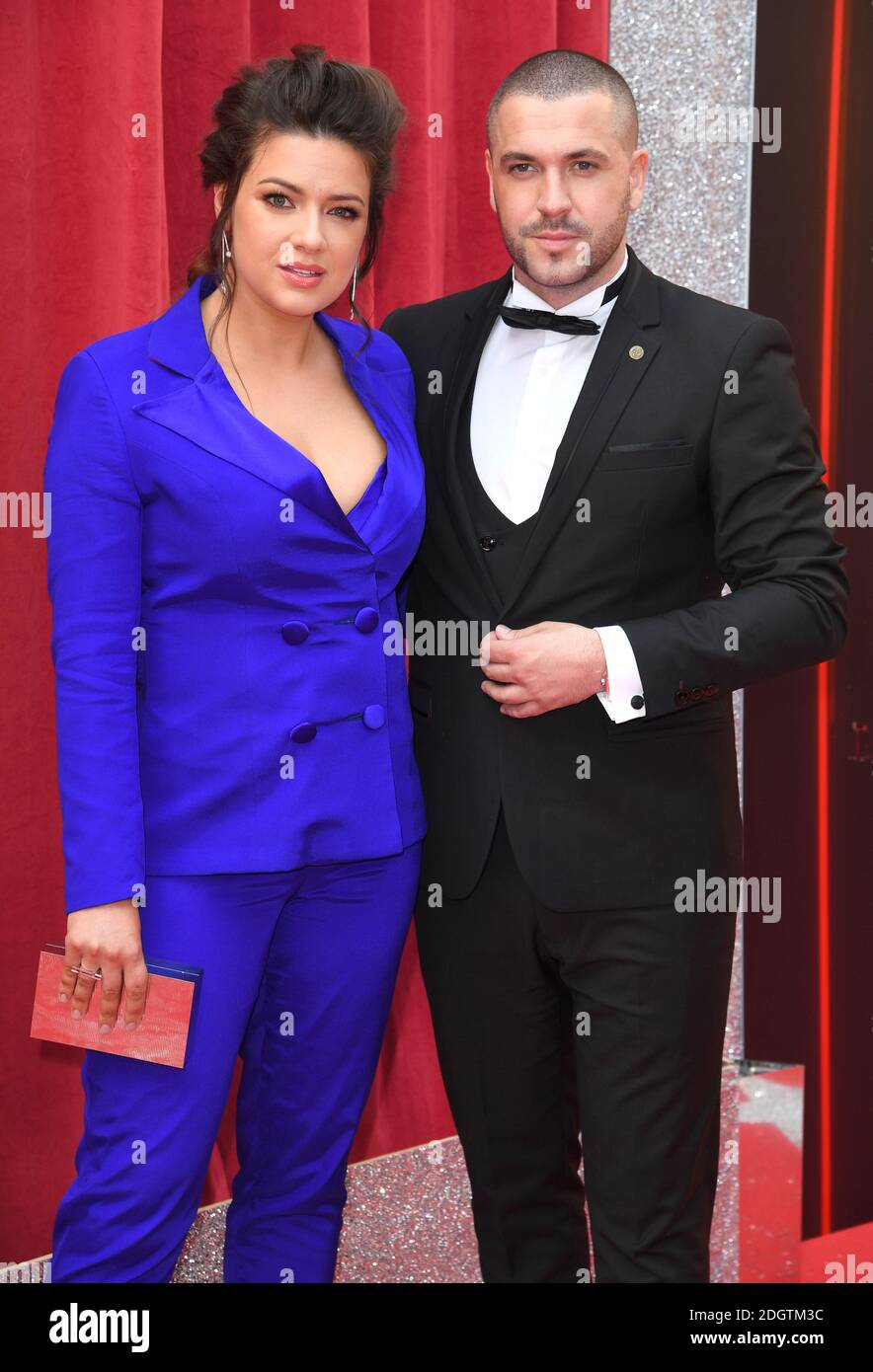 Shayne Ward and Sophie Austin attending the British Soap Awards 2018 ...