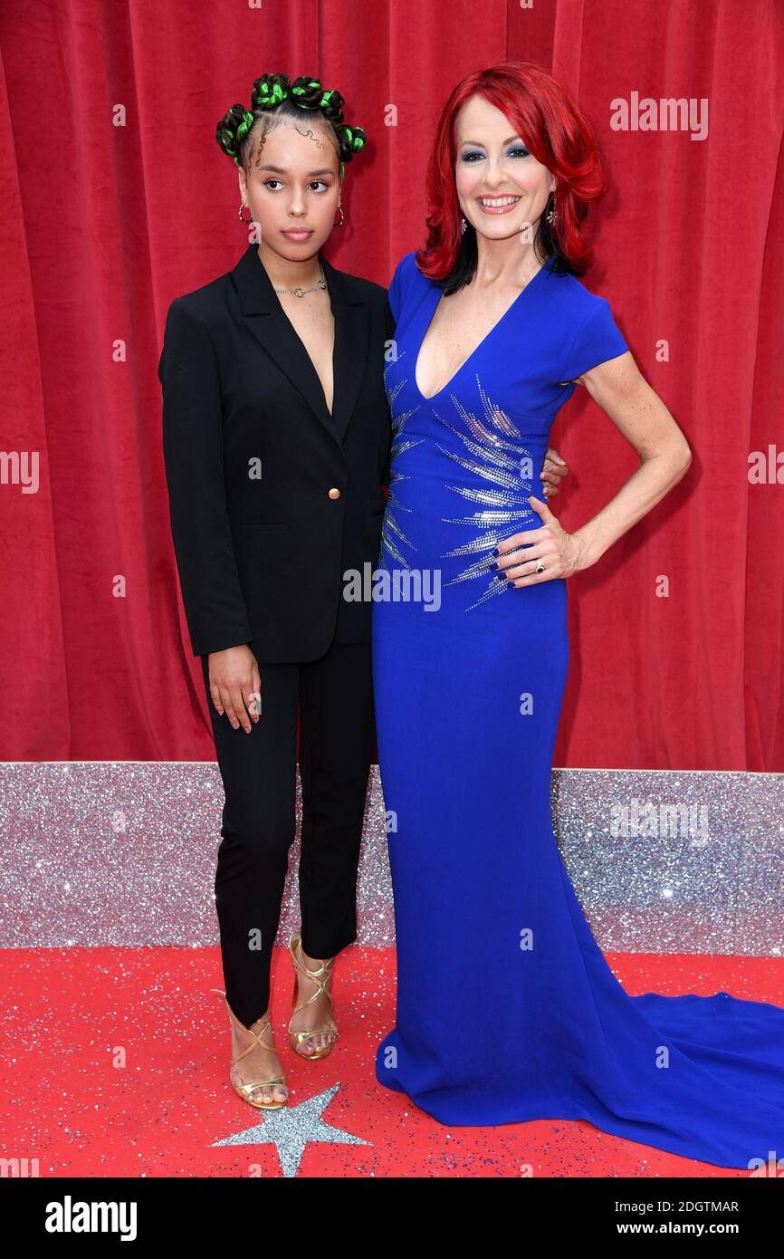 Talia Grant and Mother Carrie Grant attending the British Soap Awards ...
