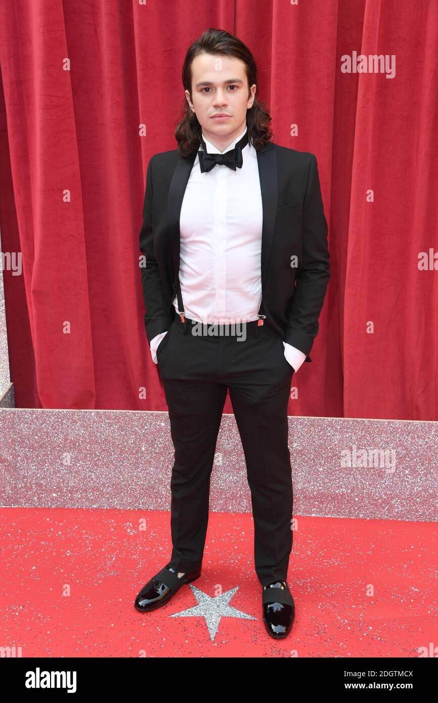 Harry Visinoni attending the British Soap Awards 2018 held at The ...