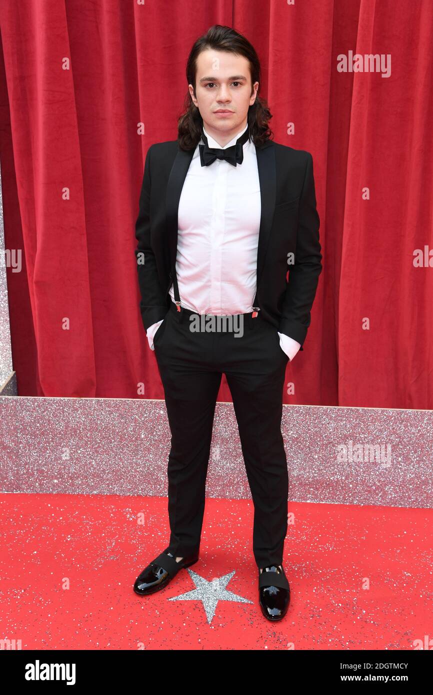 Harry Visinoni attending the British Soap Awards 2018 held at The ...