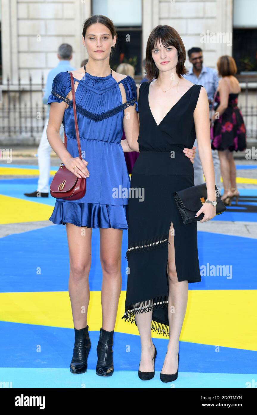 Sam Rollison and Charlotte Wiggins attending the Royal Academy of Arts ...