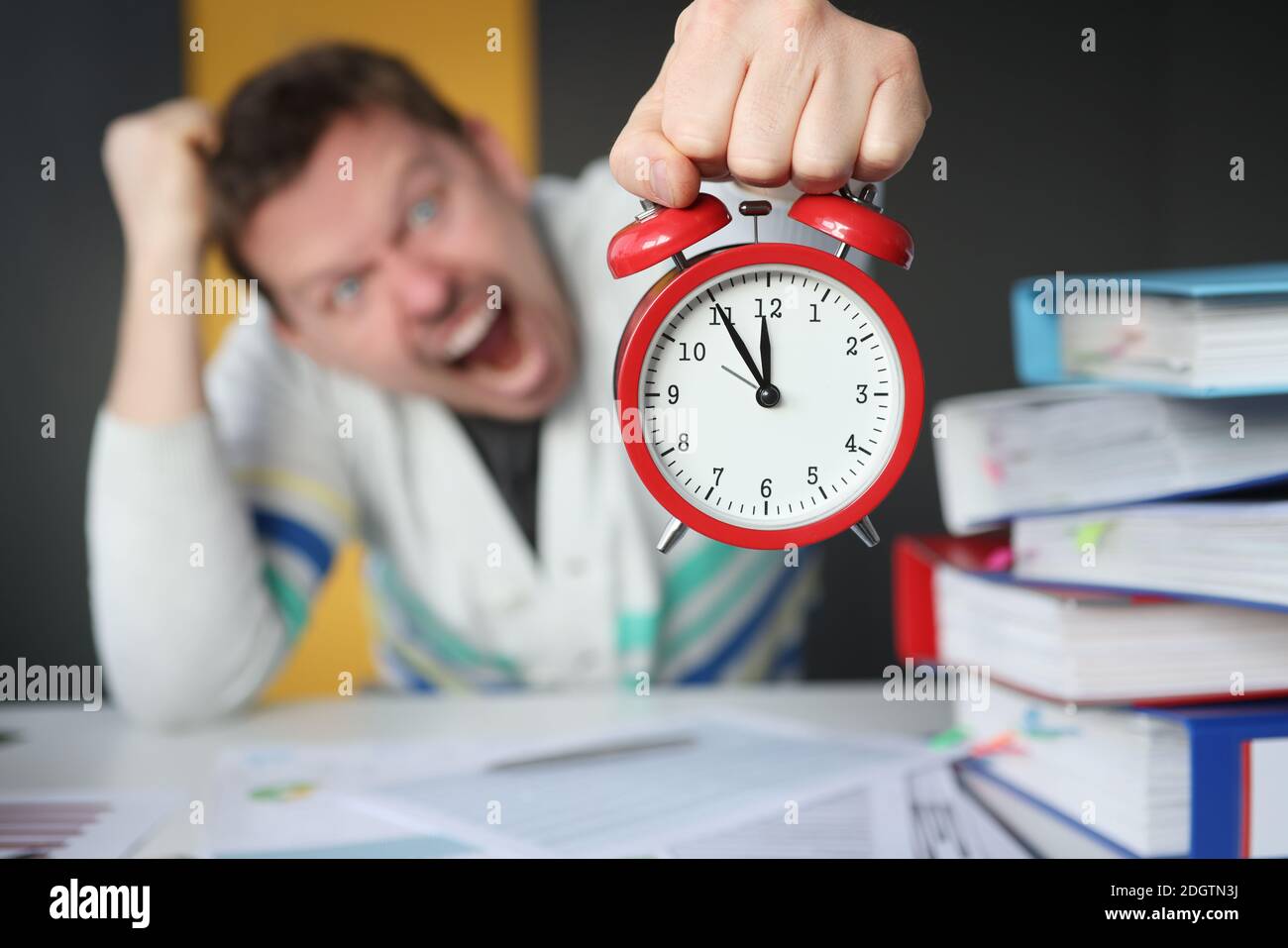 Student late clock study hi-res stock photography and images - Alamy