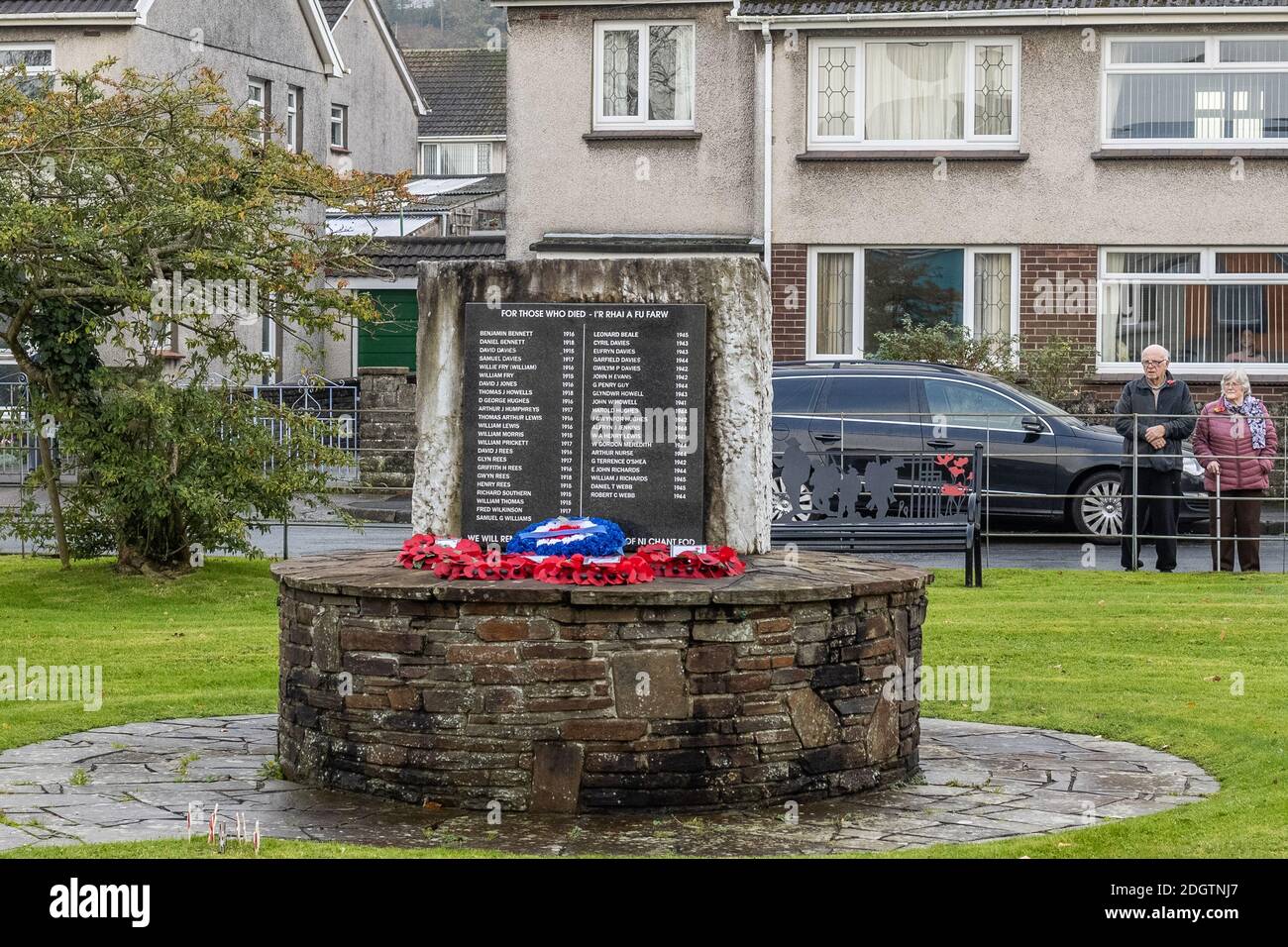 Despite lockdown, locals pay respect at the village memorial in ...