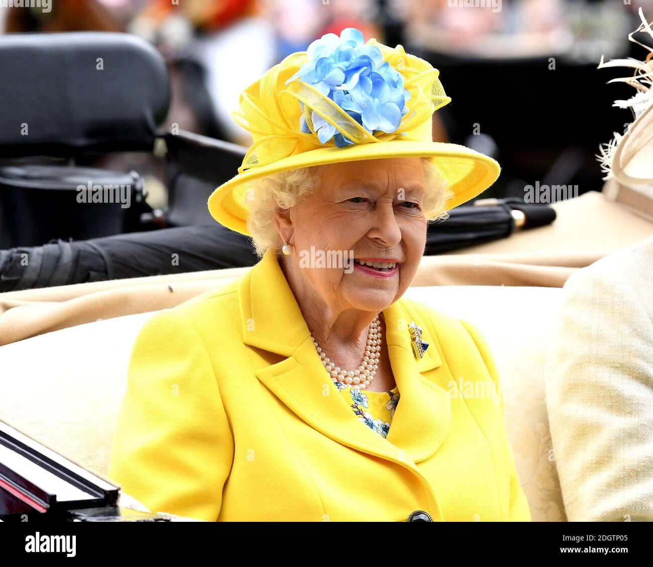 Queen Elizabeth II during day one of Royal Ascot at Ascot Racecourse ...