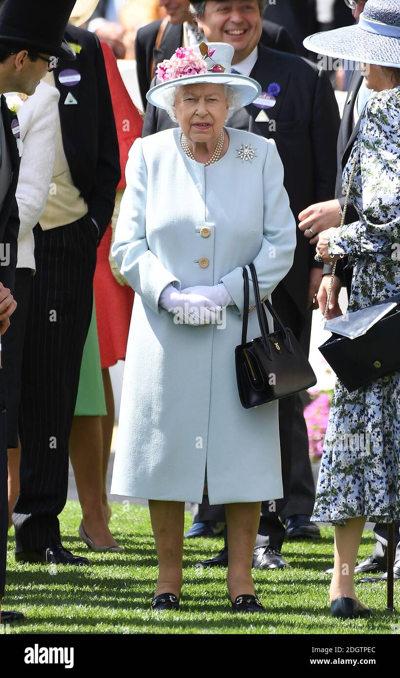 Queen Elizabeth II during day two of Royal Ascot at Ascot Racecourse ...