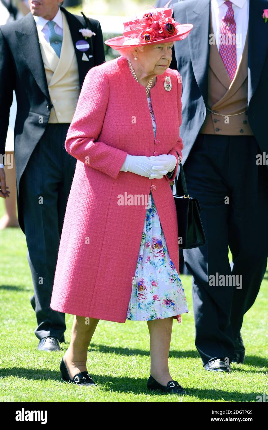Queen Elizabeth II during day three of Royal Ascot at Ascot Racecourse ...