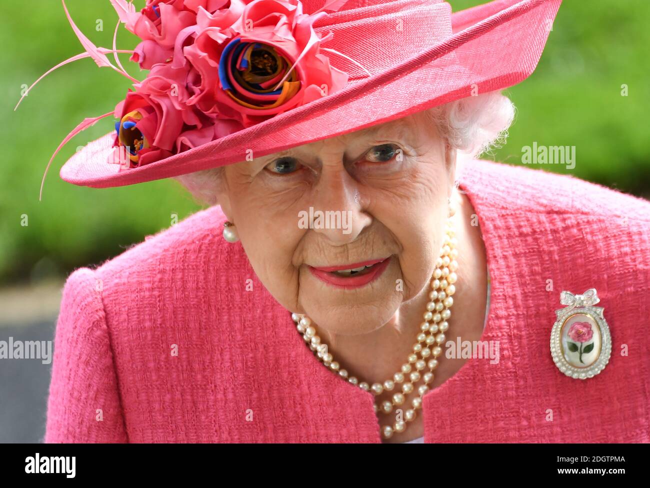Queen Elizabeth II during day three of Royal Ascot at Ascot Racecourse ...