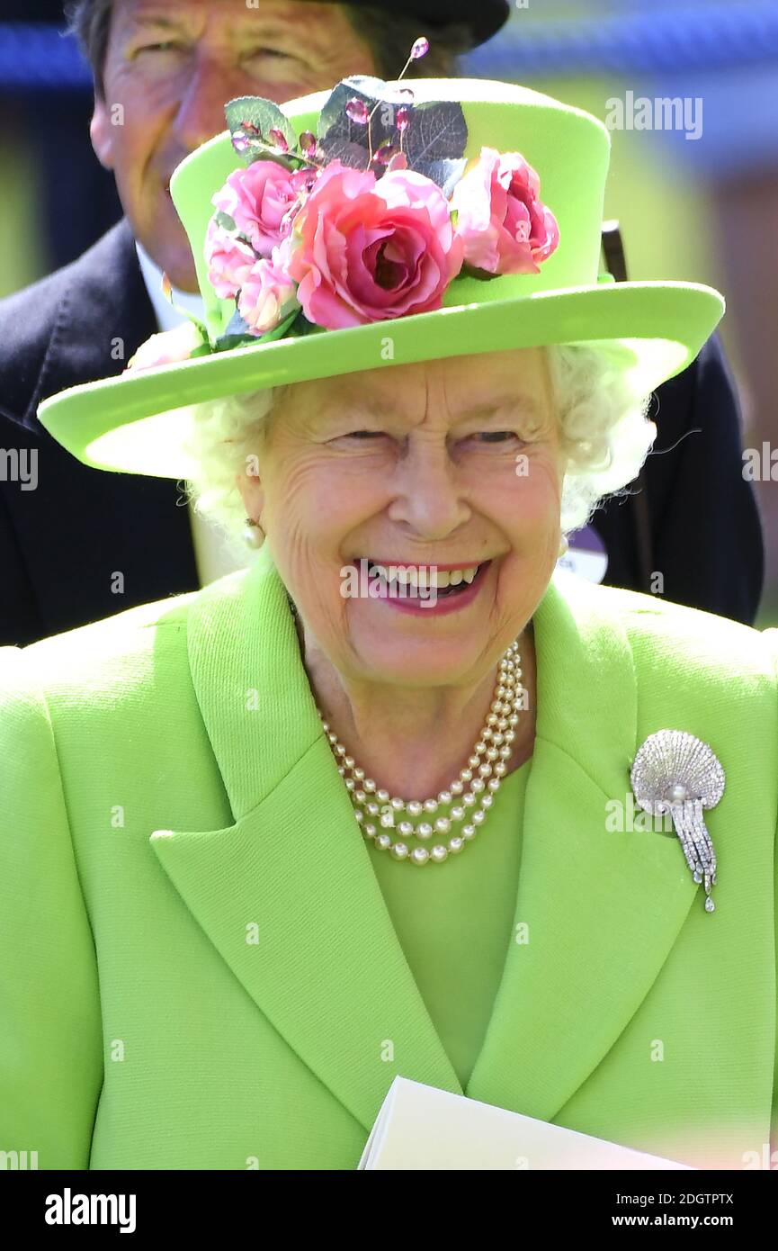 Queen Elizabeth II during day four of Royal Ascot at Ascot Racecourse ...