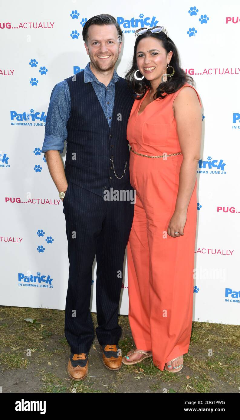 Tom Bennett attending the UK premiere of Patrick at an exclusive private London garden in London ...