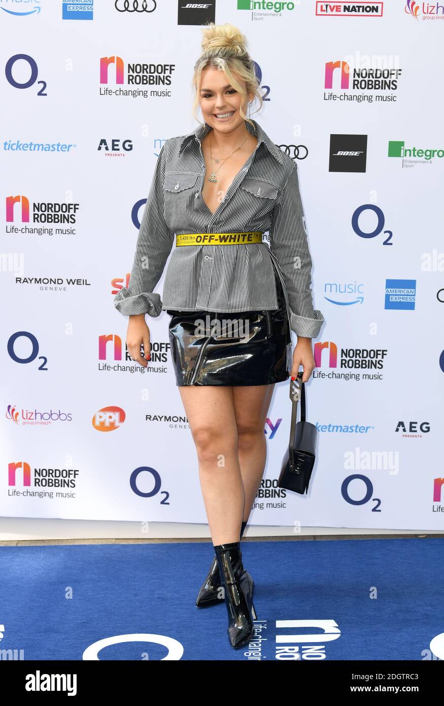 Tallia Storm attending the Nordoff Robbins O2 Silver Clef Awards held at Grosvenor House Hotel ...