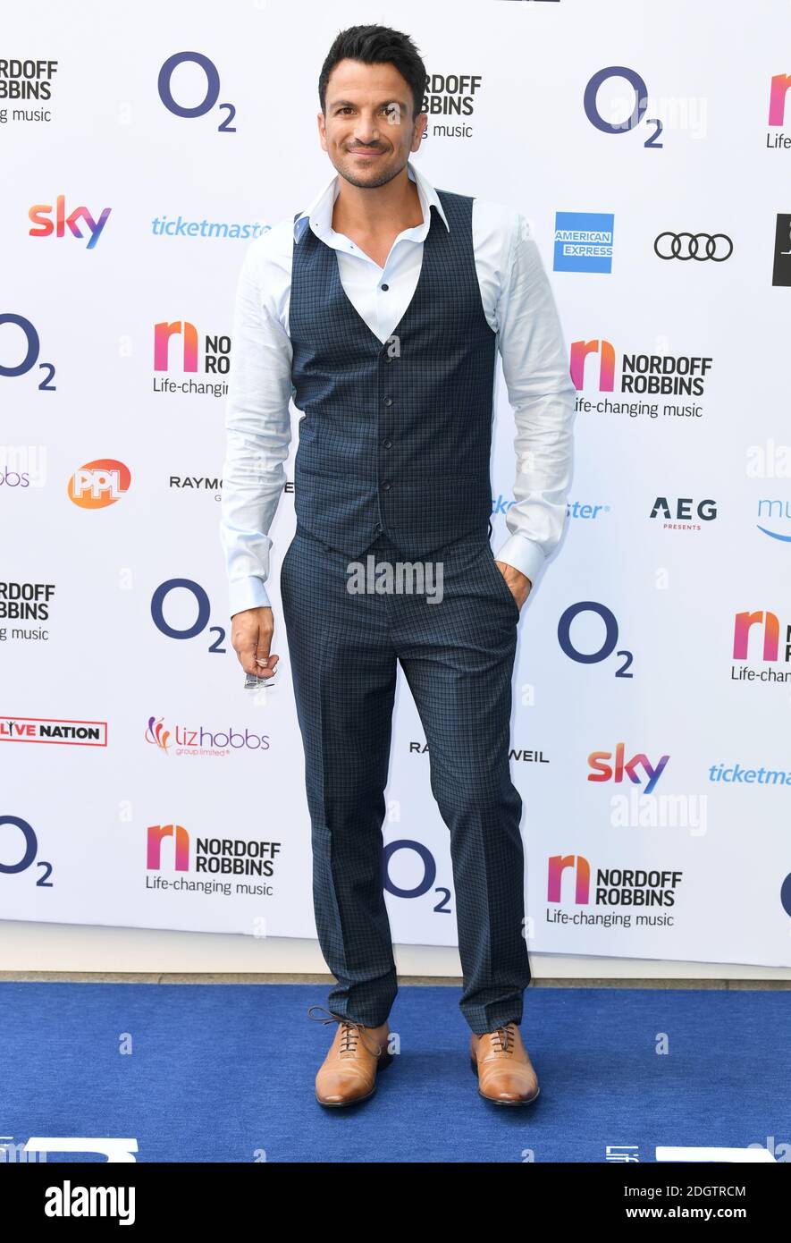 Peter Andre attending the Nordoff Robbins O2 Silver Clef Awards held at ...