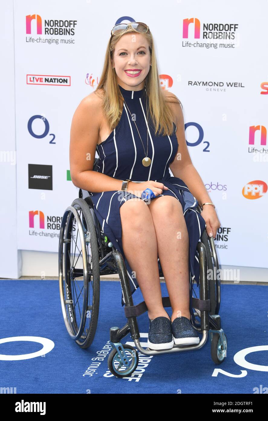 Hannah Cockroft attending the Nordoff Robbins O2 Silver Clef Awards ...