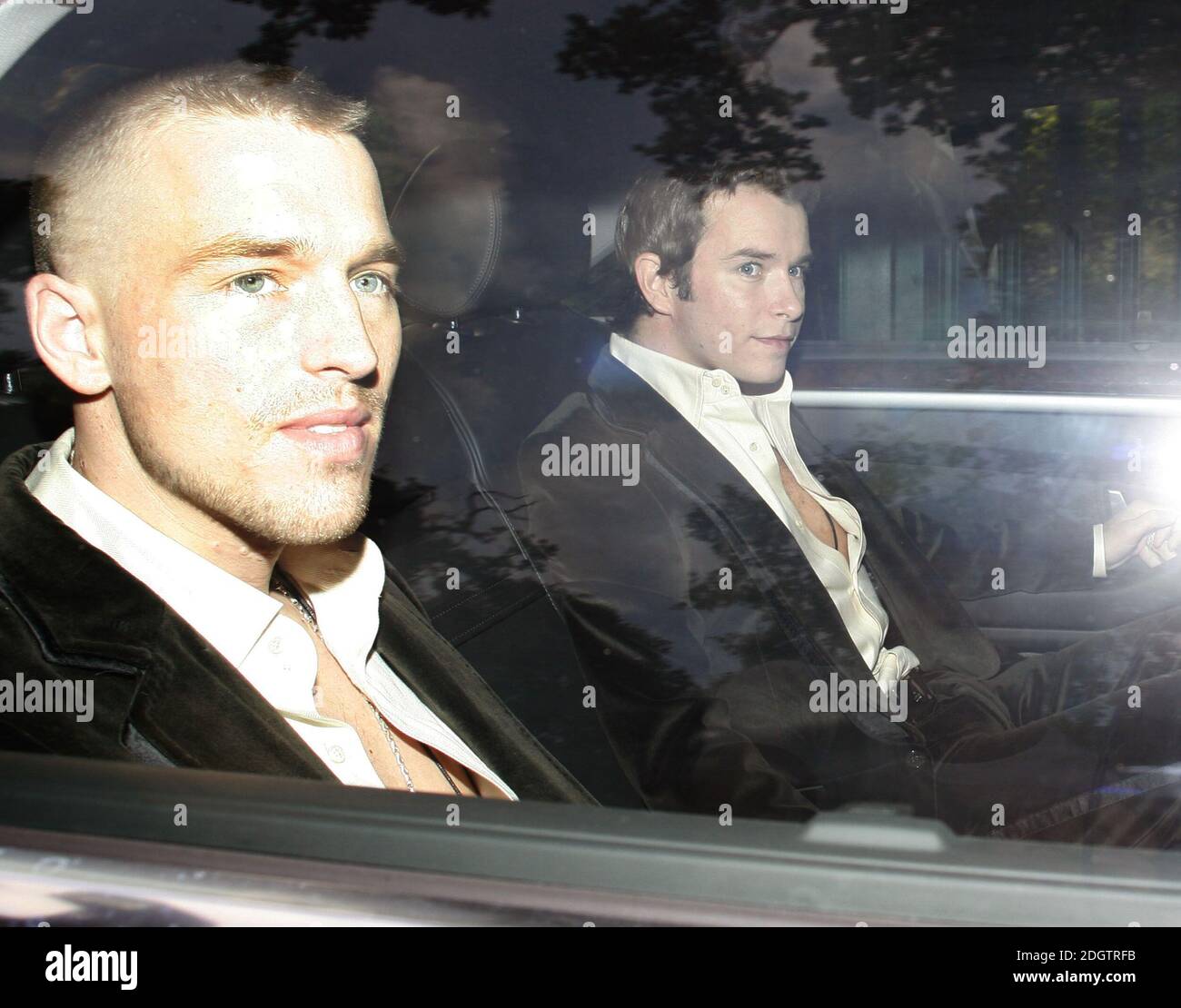 Stephen Gately and boyfriend arriving Stock Photo - Alamy