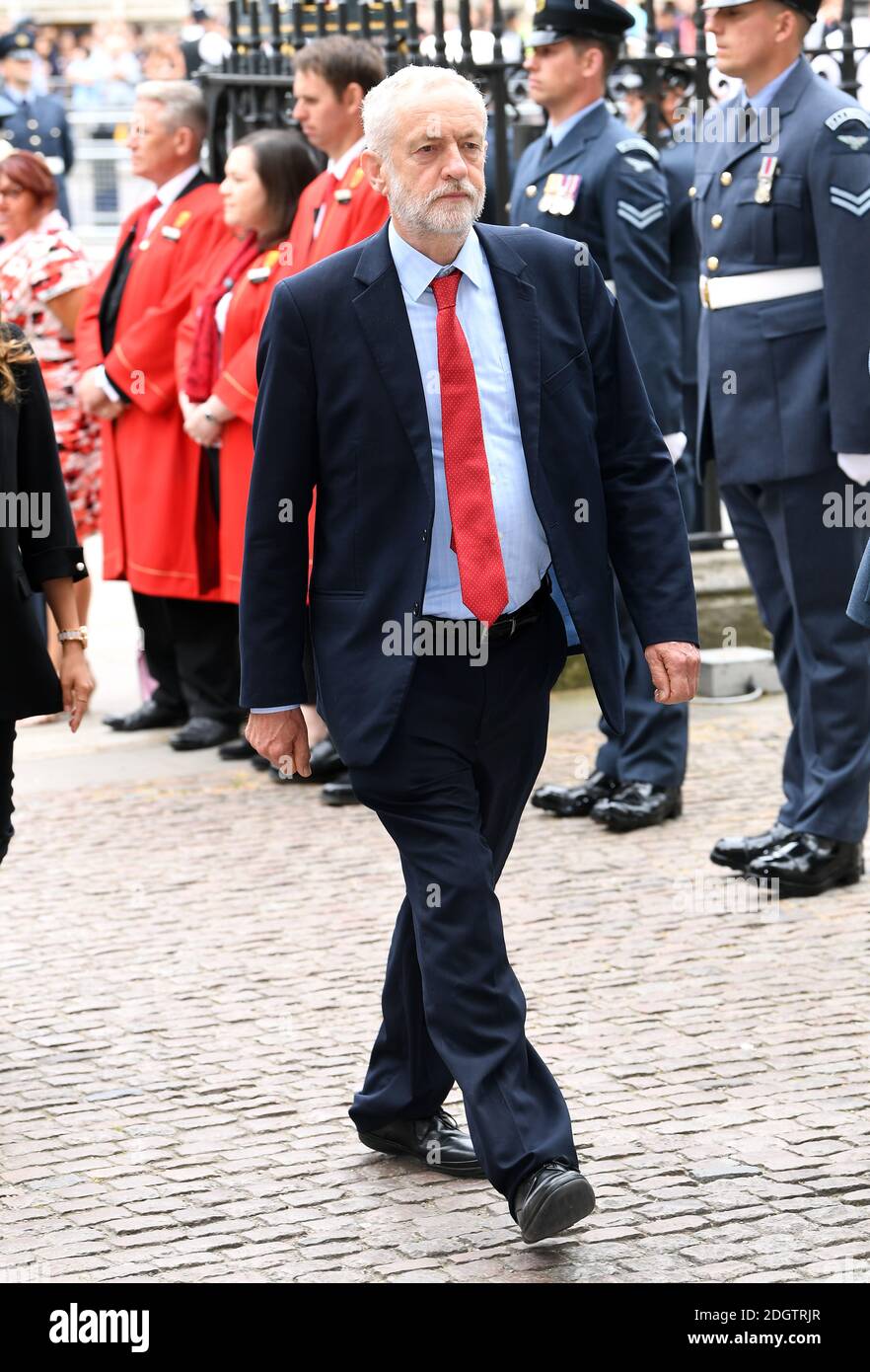 Jeremy Corbyn during the RAF Centenary at Westminster Abbey, London ...