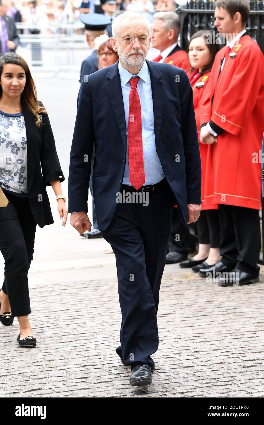 Jeremy Corbyn during the RAF Centenary at Westminster Abbey, London ...