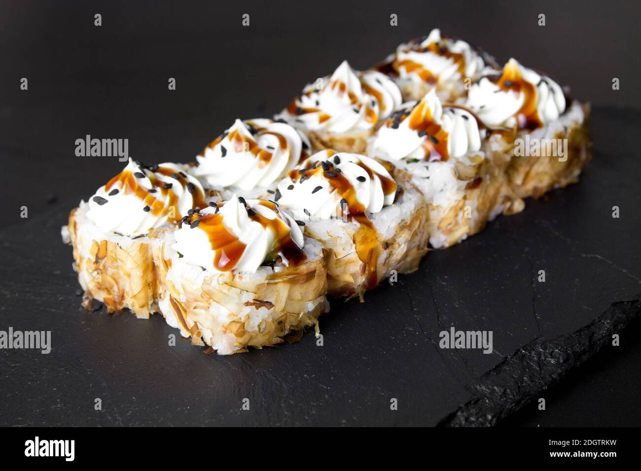 Sushi rolls menu japanese hi-res stock photography and images - Alamy