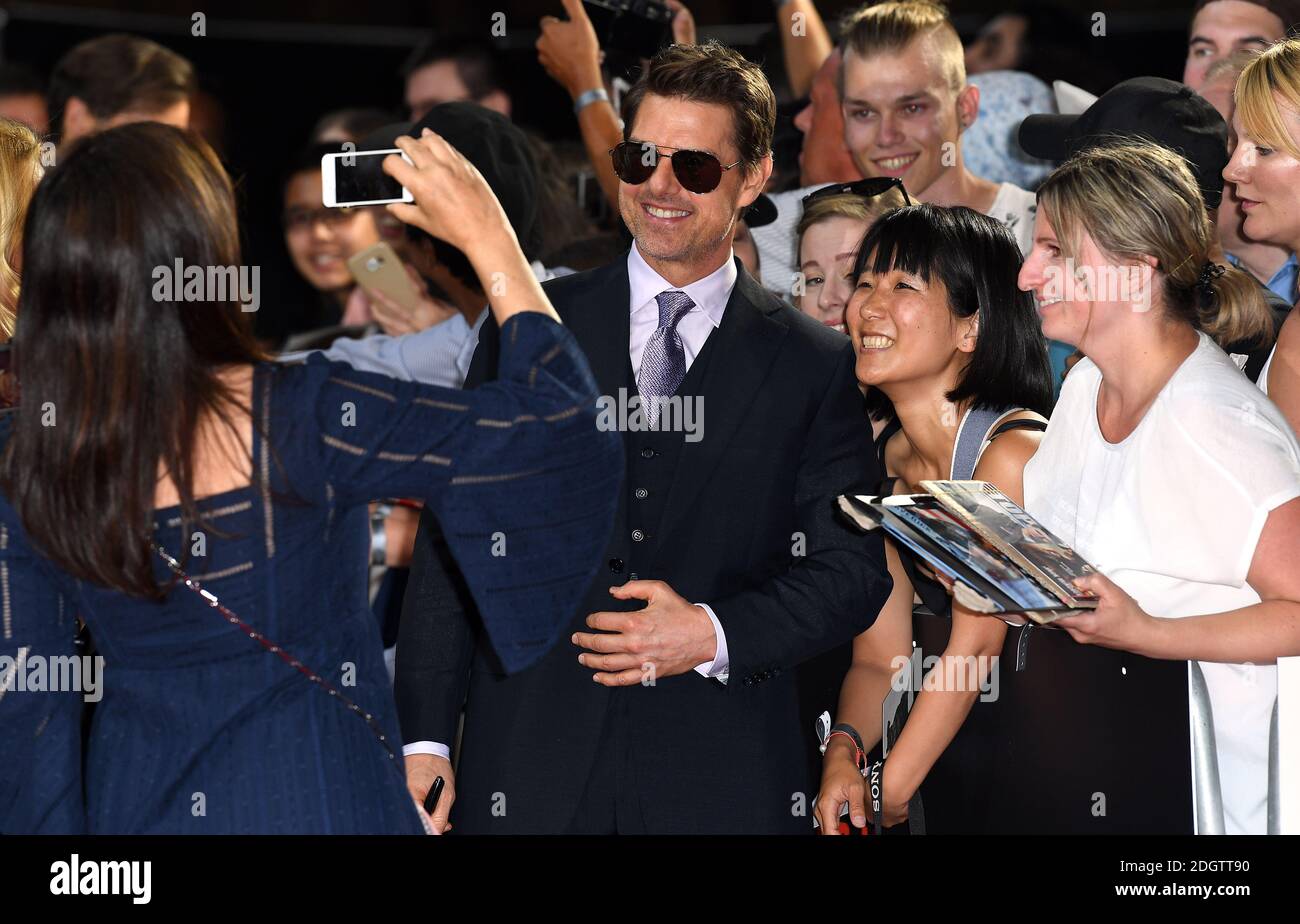 Tom Cruise meets fans ahead of the UK premiere of Mission:Impossible ...