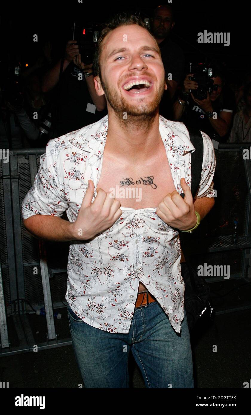 Michael enters the new Big Brother House, Elstree Studios ...