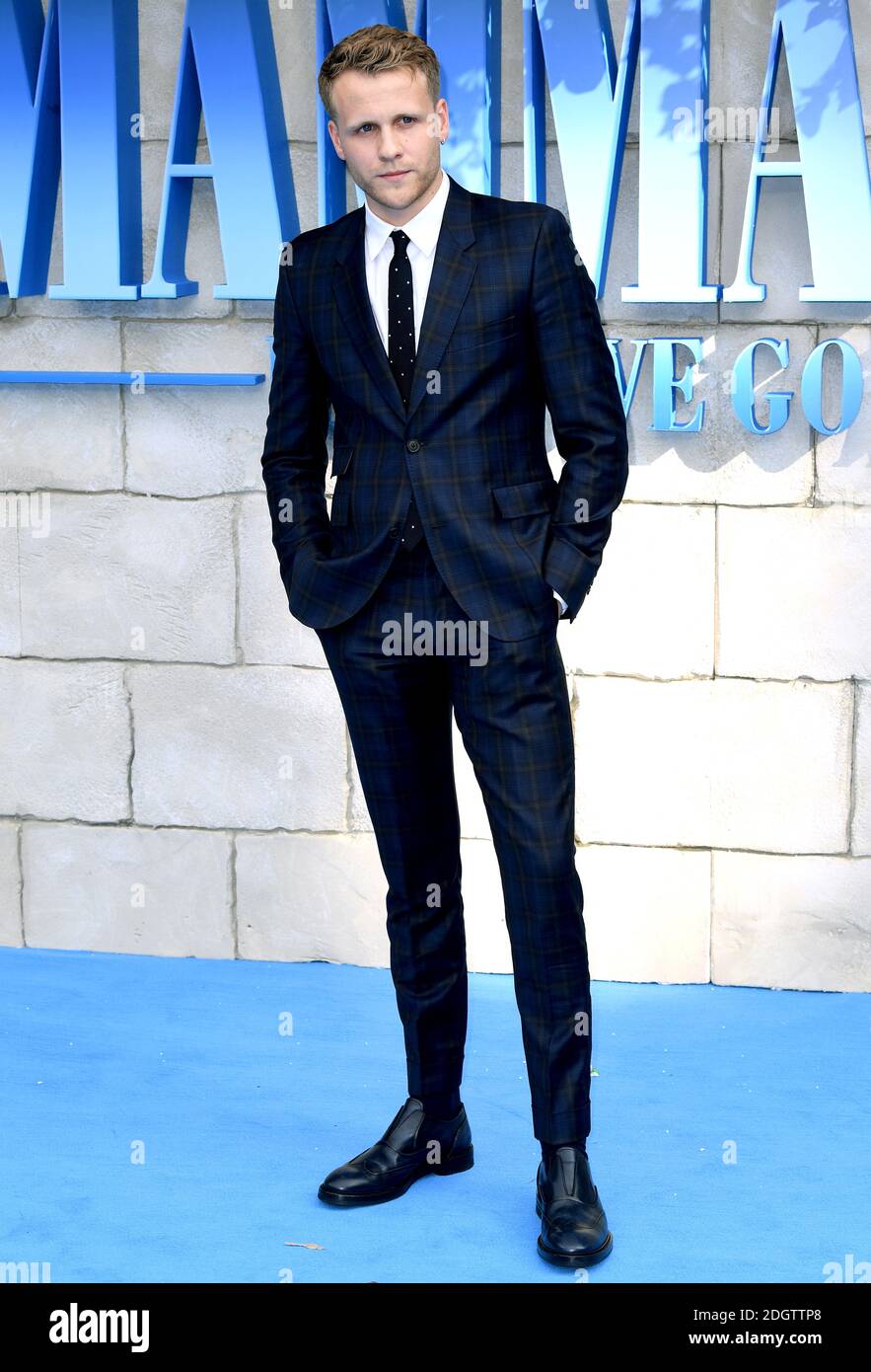 Josh Dylan attending the premiere of Mamma Mia! Here We Go Again held ...