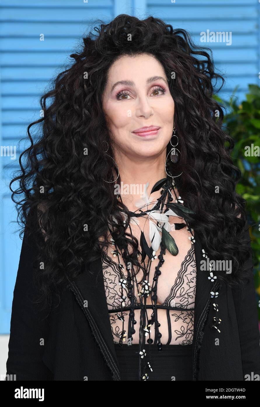 Cher attending the premiere of Mamma Mia! Here We Go Again held at the Eventim Hammersmith ...