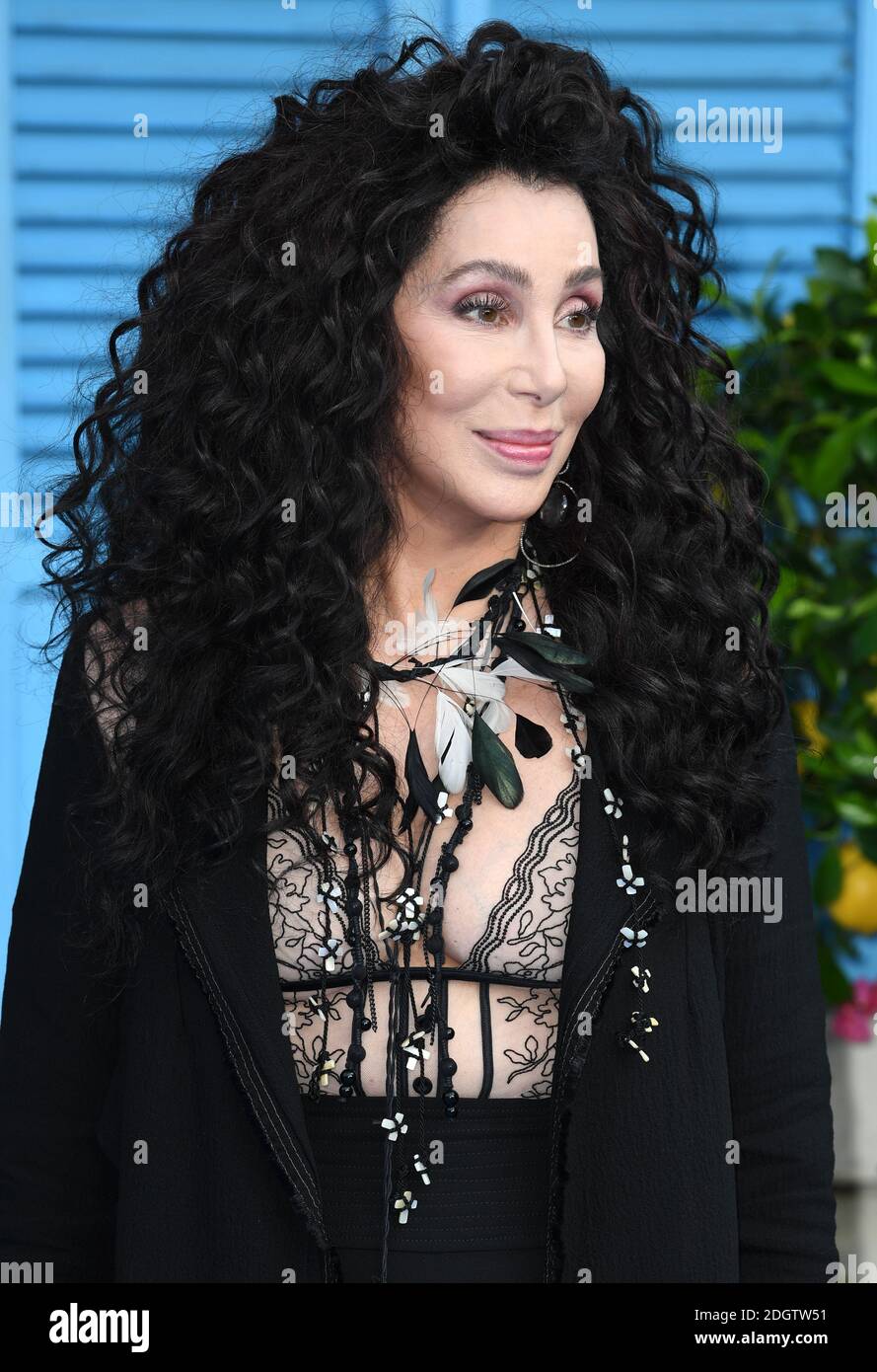 Cher attending the premiere of Mamma Mia! Here We Go Again held at the Eventim Hammersmith ...