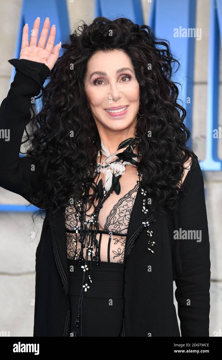 Cher attending the premiere of Mamma Mia! Here We Go Again held at the ...