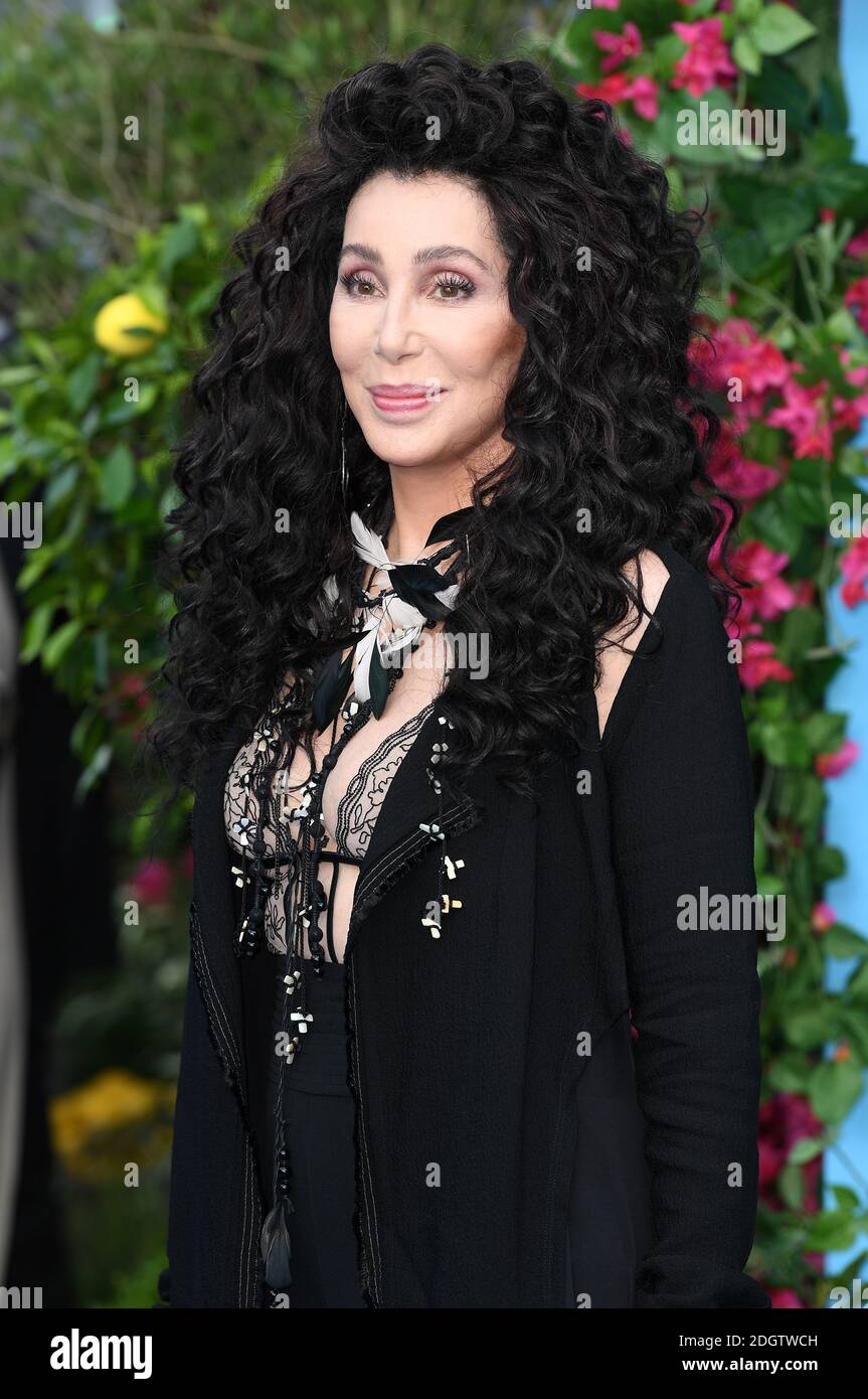 Cher attending the premiere of Mamma Mia! Here We Go Again held at the Eventim Hammersmith ...