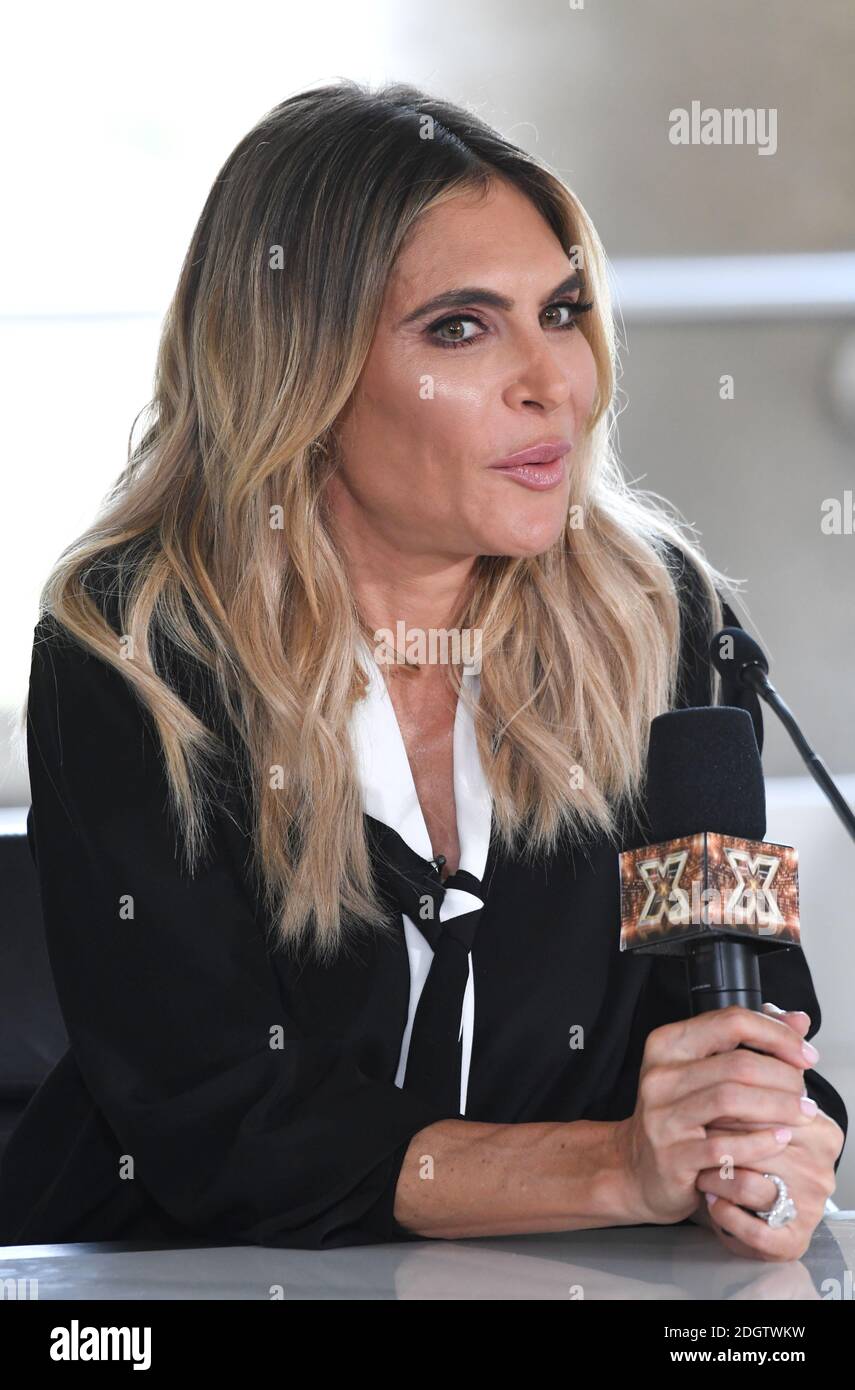 Ayda Field attending the X Factor photocall held at Somerset House ...