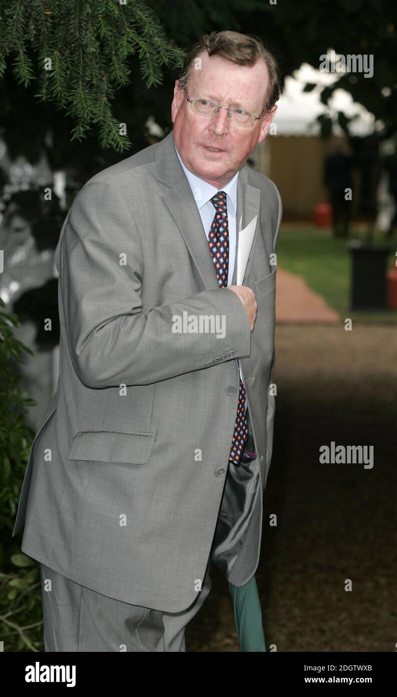 David Trimble arriving at Sir David Frost's Garden Party, Chelsea ...