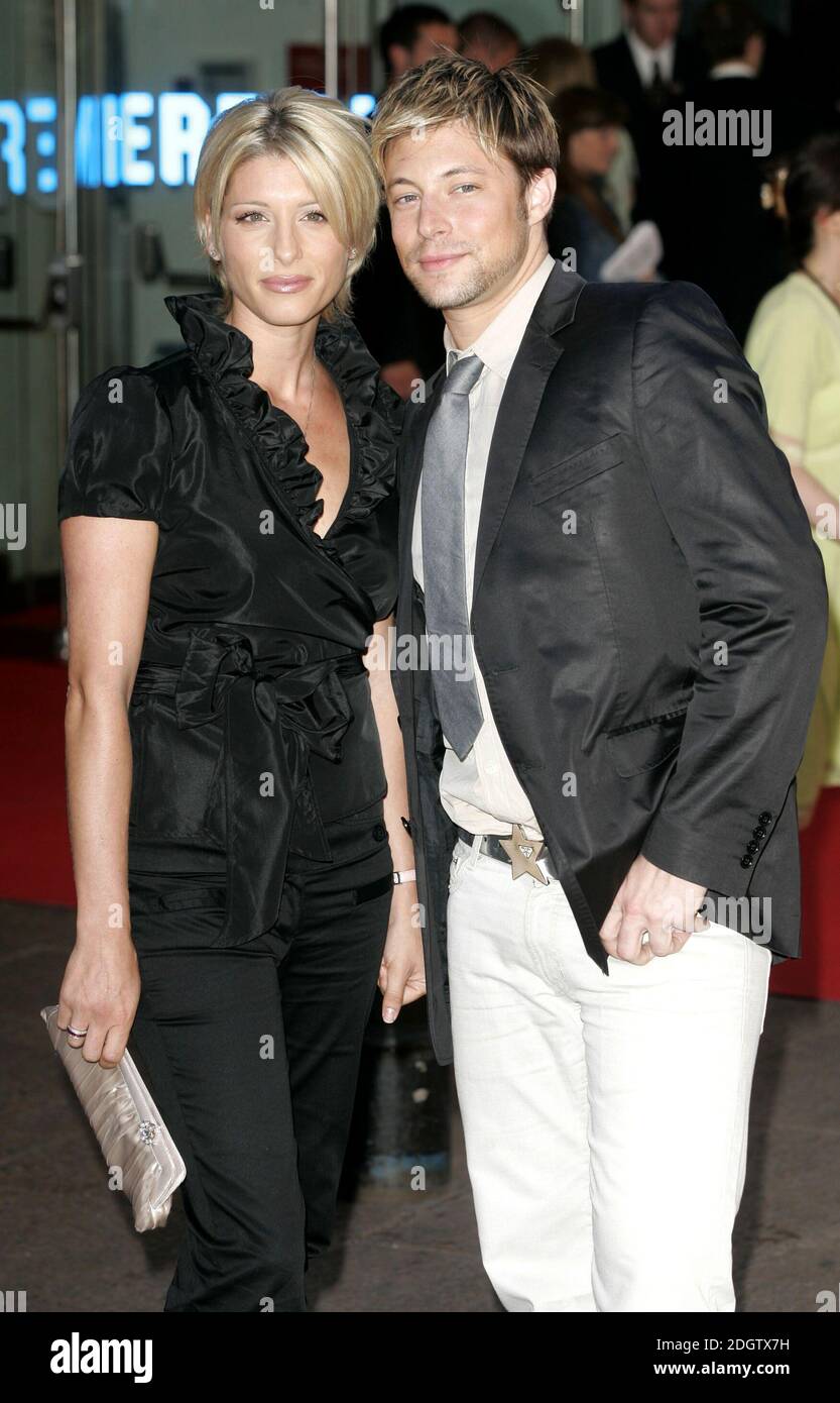 Dani Behr and Duncan James arriving Stock Photo - Alamy